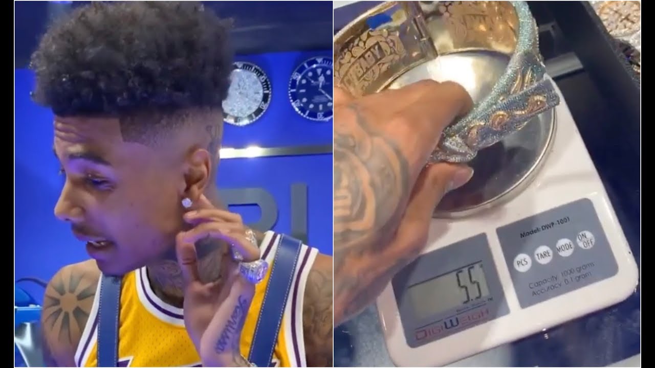 Blueface Diamond Test His Jewelry! Cost More Than A Mansion - YouTube