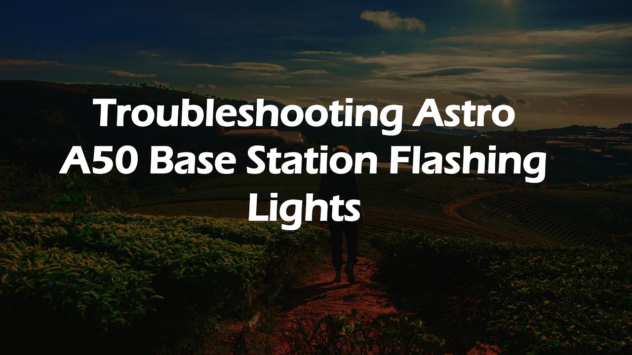 Troubleshooting Astro A50 Base Station Flashing Lights - YouTube