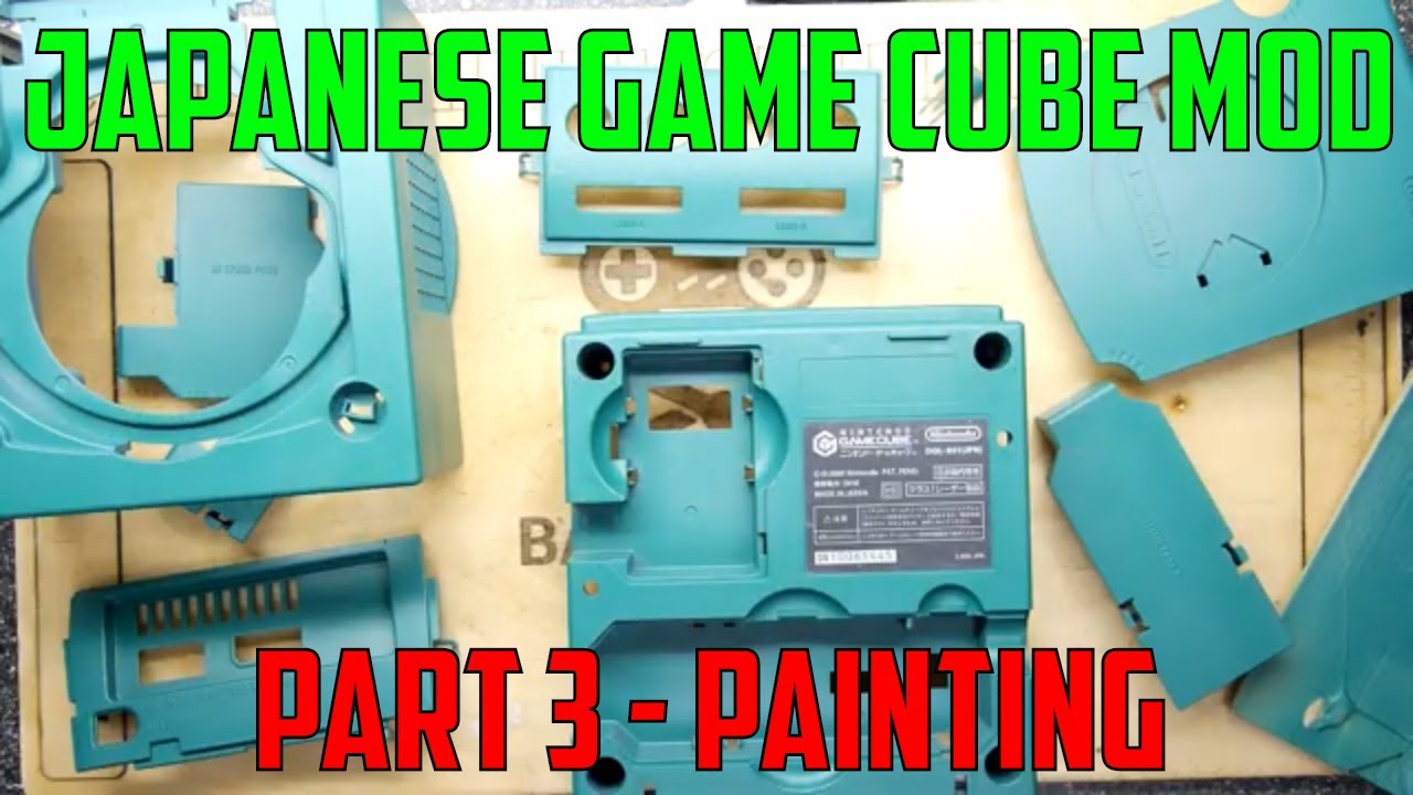 Japanese Gamecube Modification Project Part 3 - Paint (Gamecube NR ...