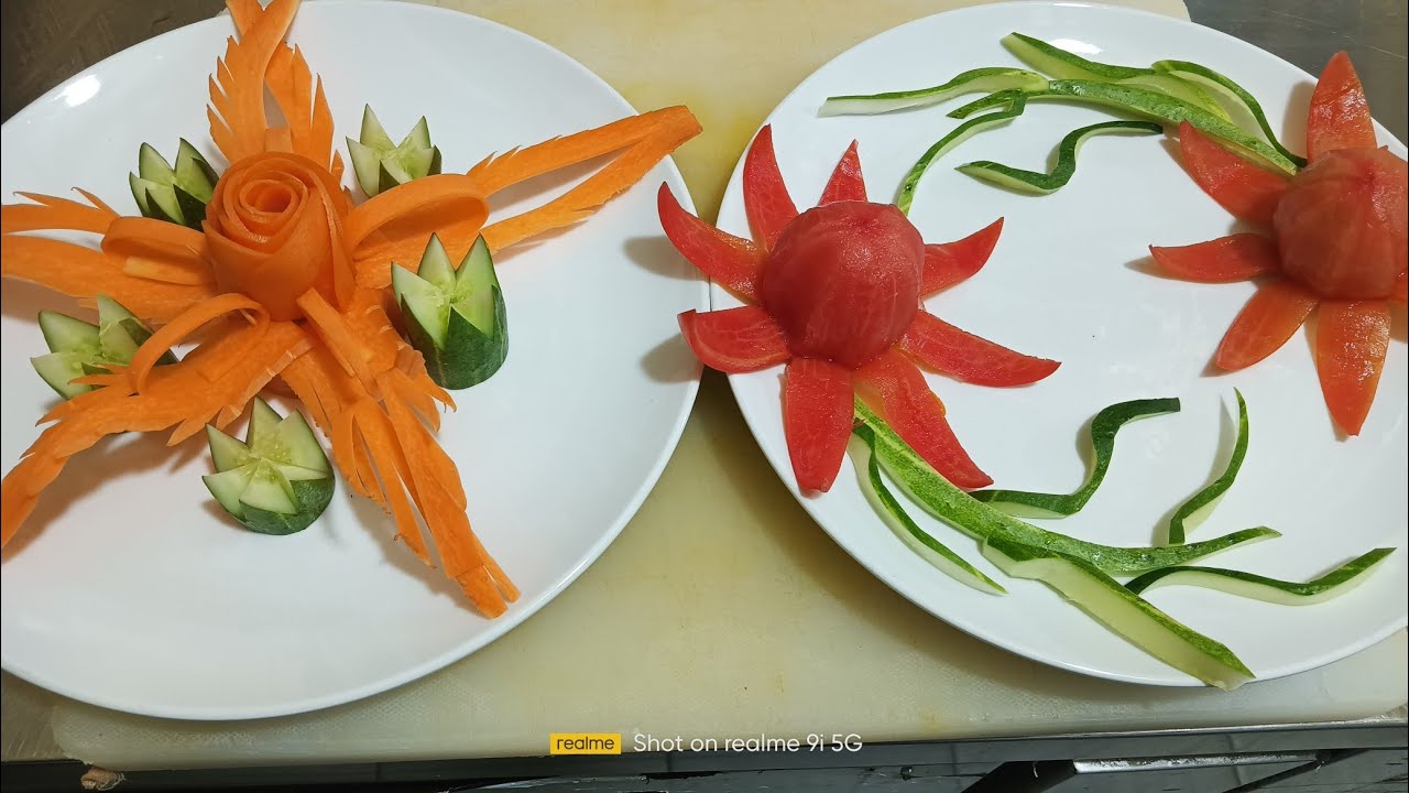 crauts cucumber & tomato cretevity art!part 219@masterchefganeshmajhi ...