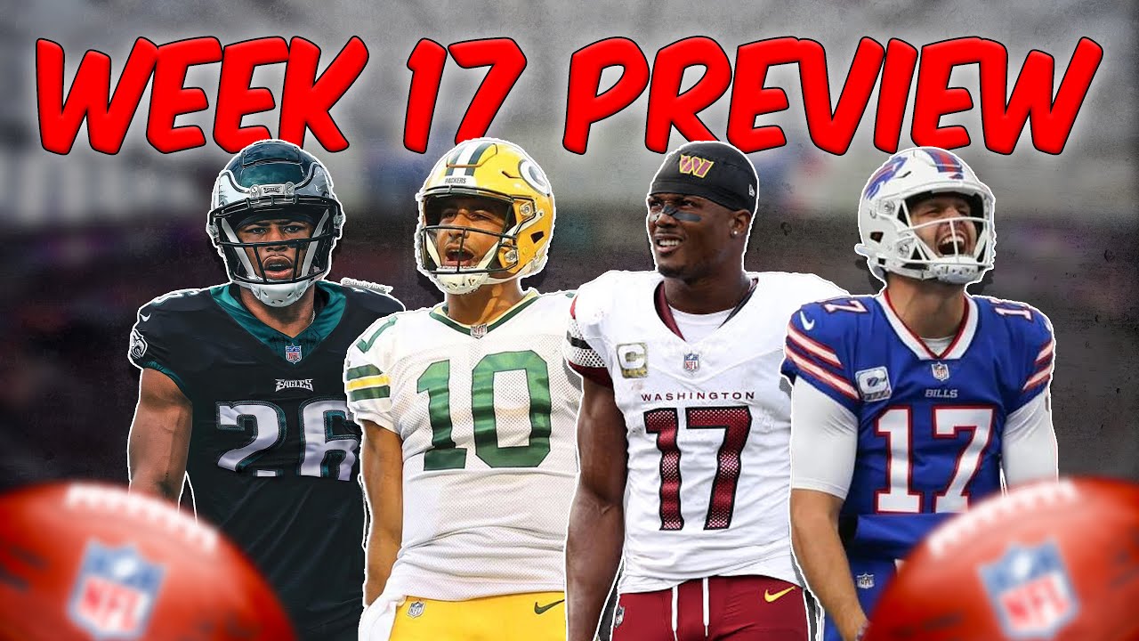 Week 17 NFL Game Previews (In-Depth Football Statistical Breakdowns ...