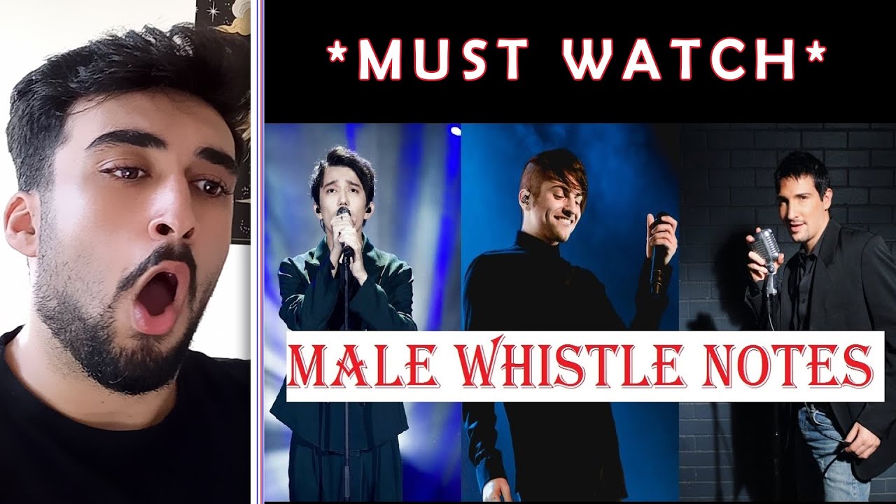HORRIBLE SINGER Reacts to Male Singers - Whistle Notes Register ...