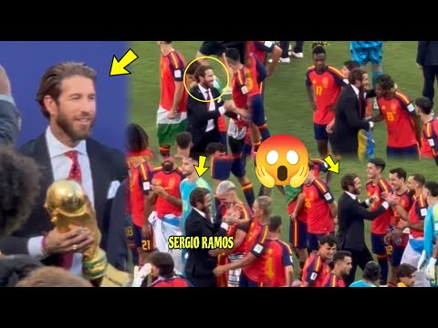 🥺Sergio Ramos Delivers Trophy & Congratulates Spanish Team After Winning 2026 World Cup. 