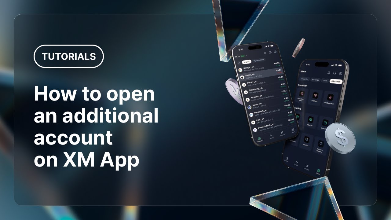 How to open an additional account on XM App - YouTube