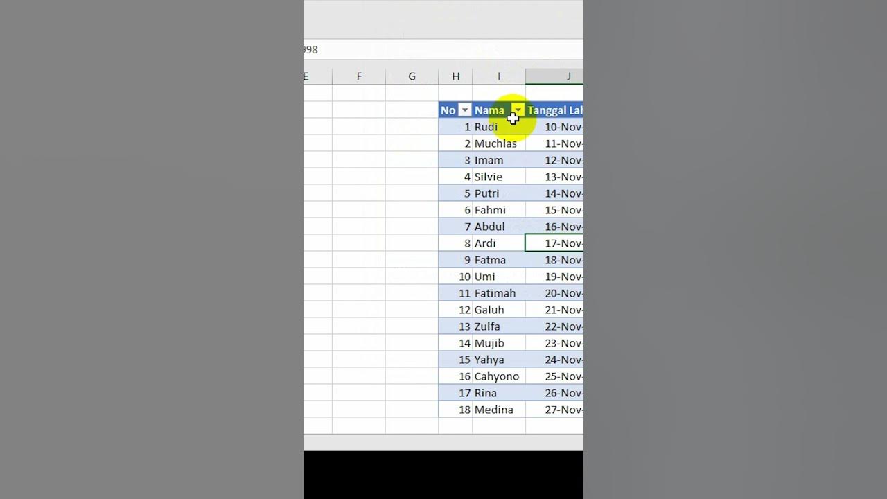 Cara Membuat Tabel di Excel | Belajar excel untuk Pemula #excelpemula - YouTube