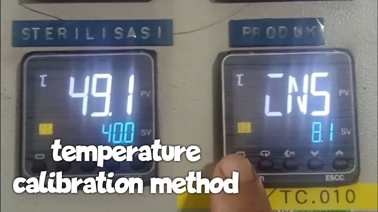 Cara kalibrasi suhu temperature controller E5CX - YouTube
