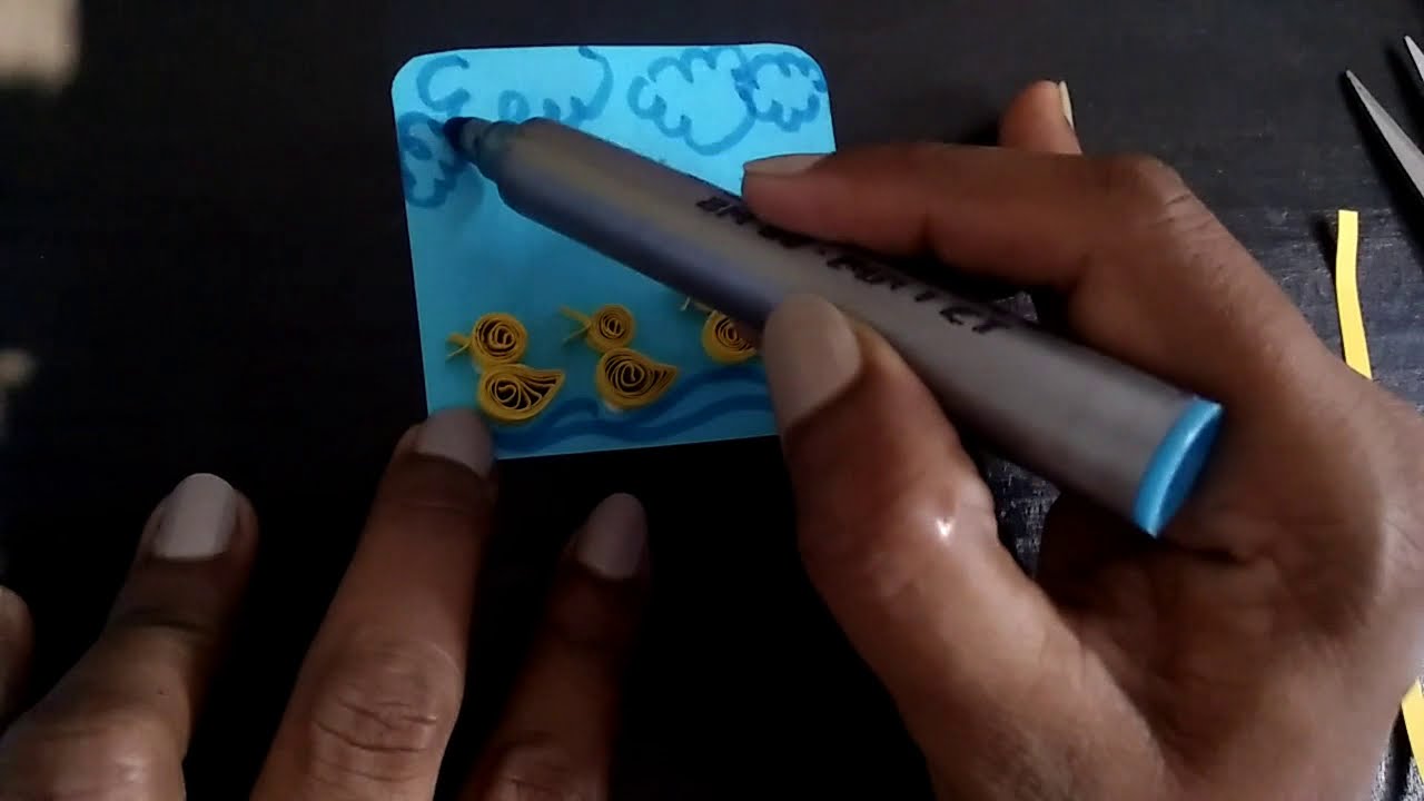 How to make easy quilling Duck for kids l paper quilling duck - YouTube