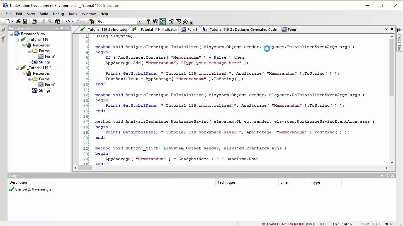 Tutorial 119 | Storing chart data using TradeStation AppStorage - YouTube