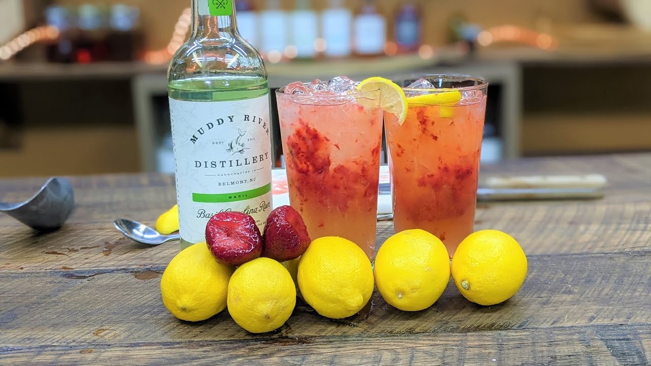 How to make Strawberry Basil Lemonade with Muddy River Basil Carolina ...