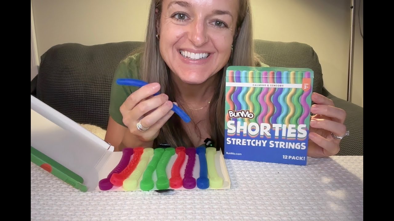 BUNMO Stretchy Strings - Sensory Toys- REVIEW - YouTube