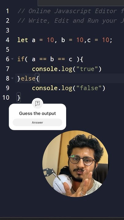Javascript Interview Questions Guess The Output Javascript Youtube