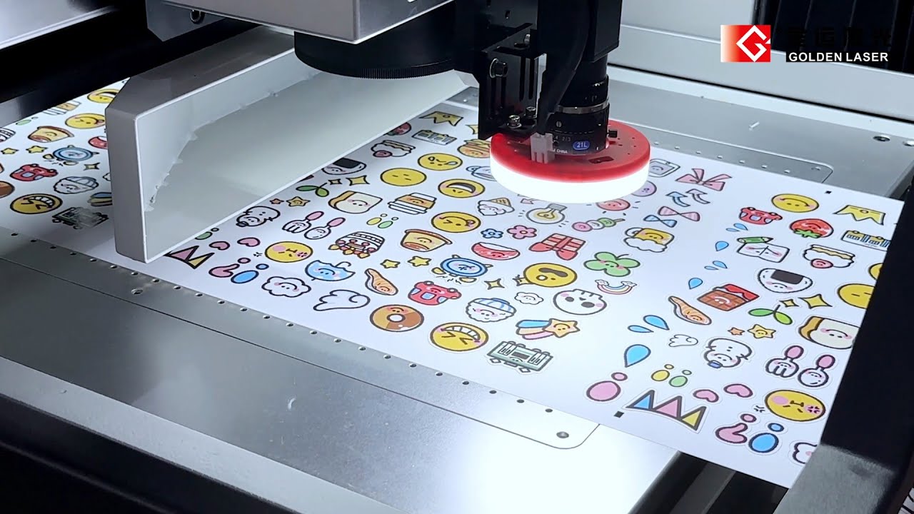 LC3550JG Roll to Roll Galvo Label Laser Cutter with CCD Camera - Golden ...