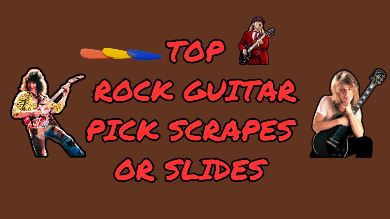 Top Rock Guitar Pick Scrapes Or Slides - YouTube
