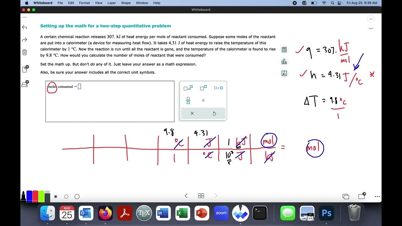 ALEKS: Setting up the math for a two-step quantitative problem - YouTube