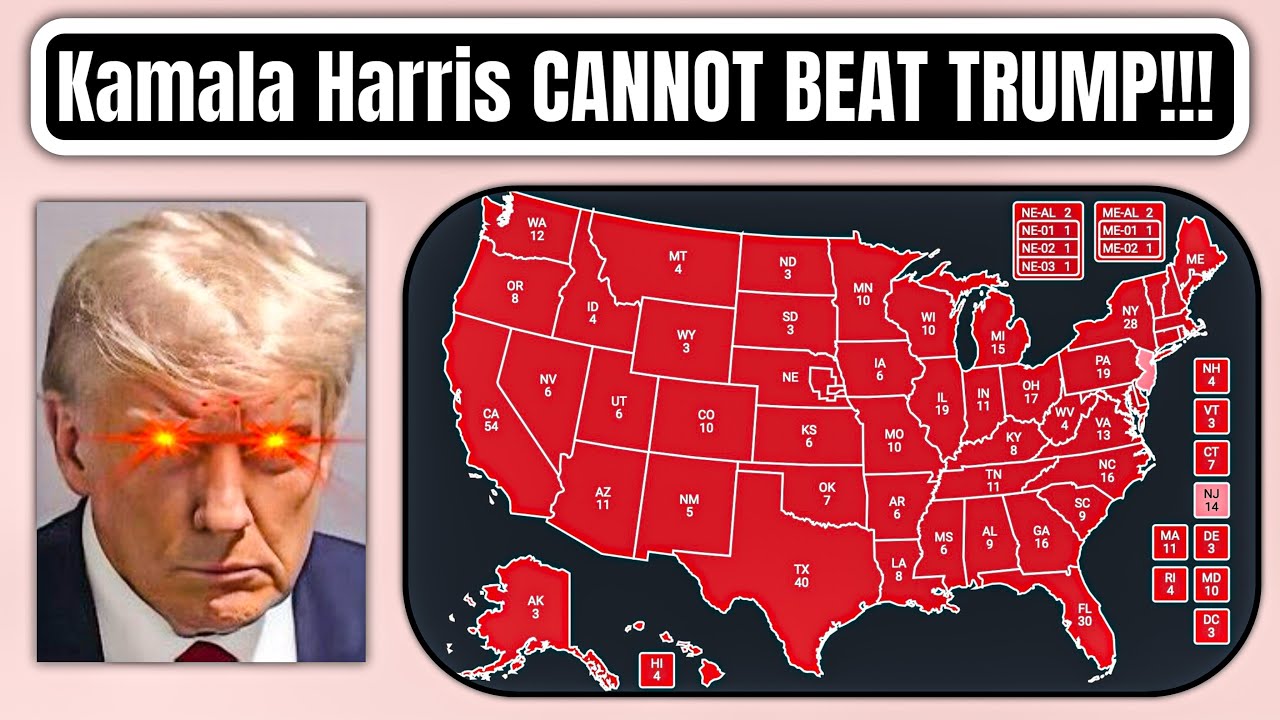 Trump LEADS In Election Map In 2024 | Trump V. Harris Election Map ...