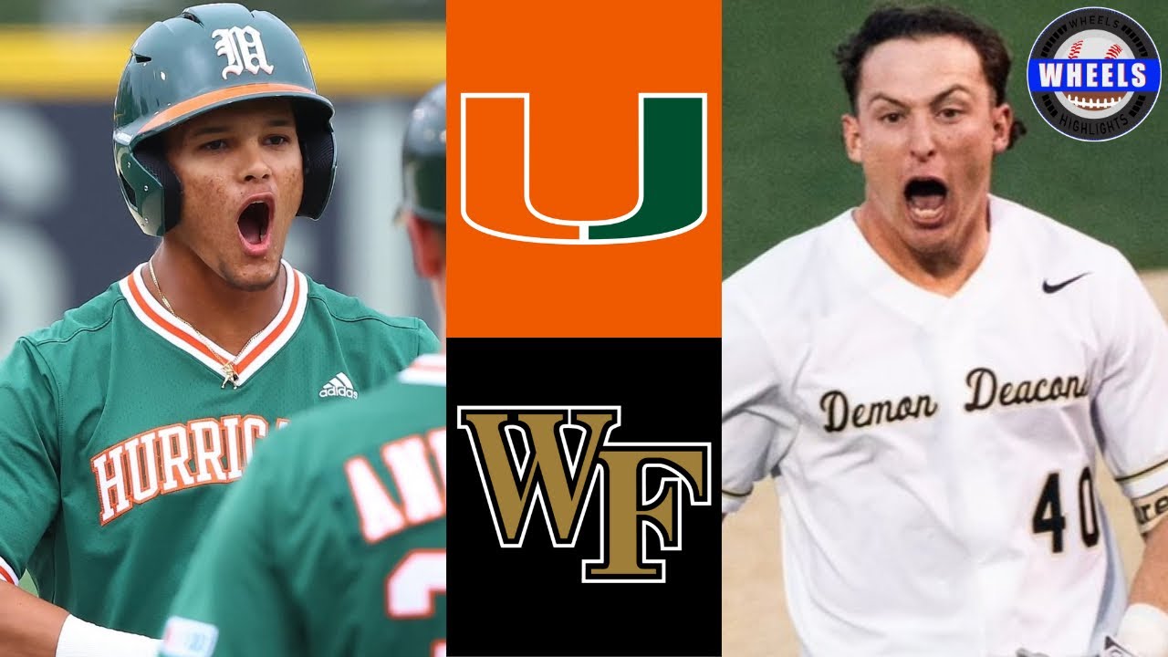 Miami vs #14 Wake Forest (Exciting!) | 2025 College Baseball Highlights ...