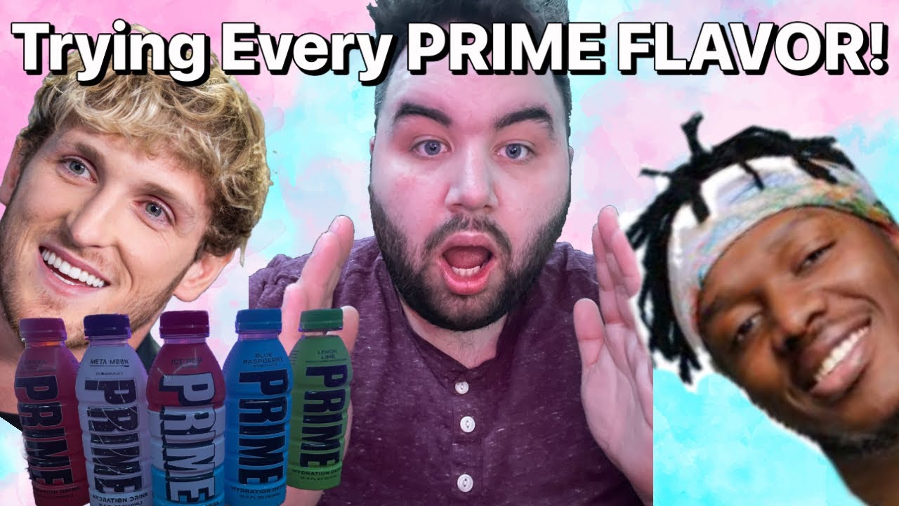 Trying Every Flavor of PRIME-TASTE REVIEW 🤯 - YouTube
