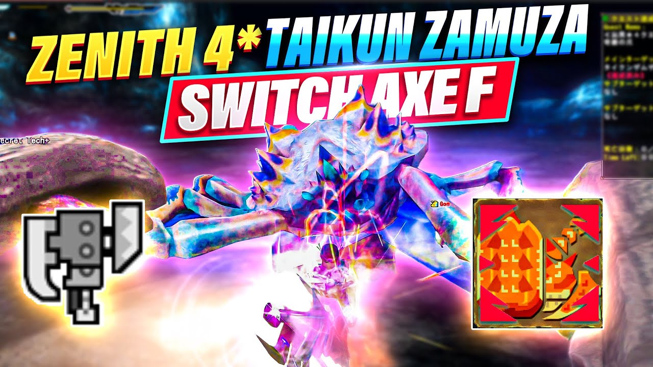 [MHF-Z] Zenith 4* Taikun Zamuza- Solo 4'31 | Switch Axe F - YouTube
