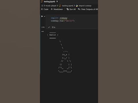 Insane 🤪 cowsay and antigravity in python - YouTube
