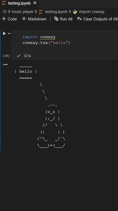 Insane 🤪 Cowsay And Antigravity In Python Youtube
