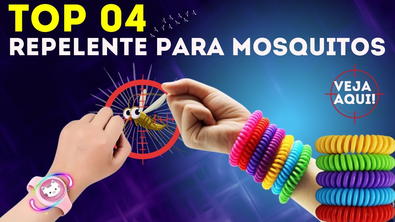 4 Repelentes para Mosquito, Adesivos repelente para Bebê, Pulseira ...