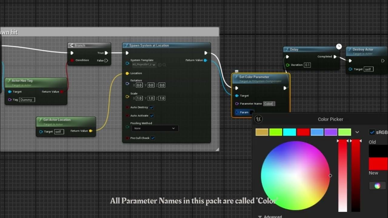 UE5 Tutorial - Changing Color Parameters in Spawned Niagara Systems - YouTube