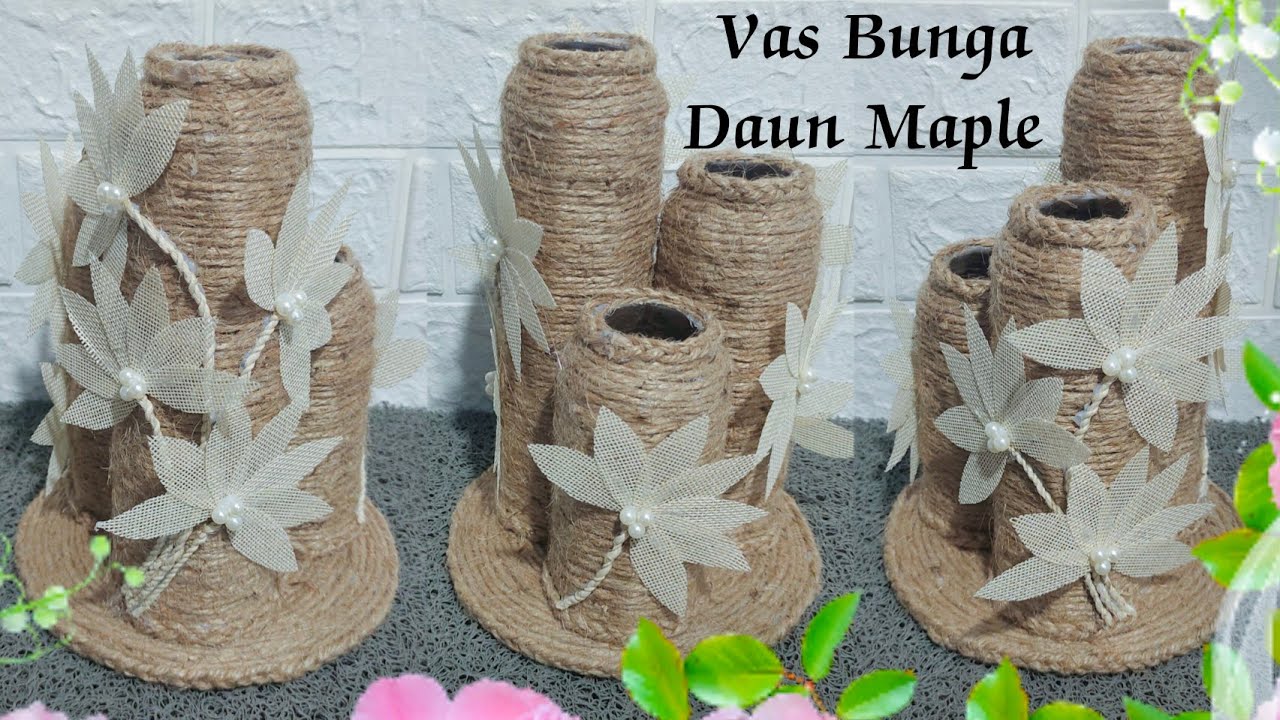 Tidak Perlu Bunga, Vas Ini Sudah Cantik 😍 DIY Craft 🤩 Daun Maple 💖 How ...
