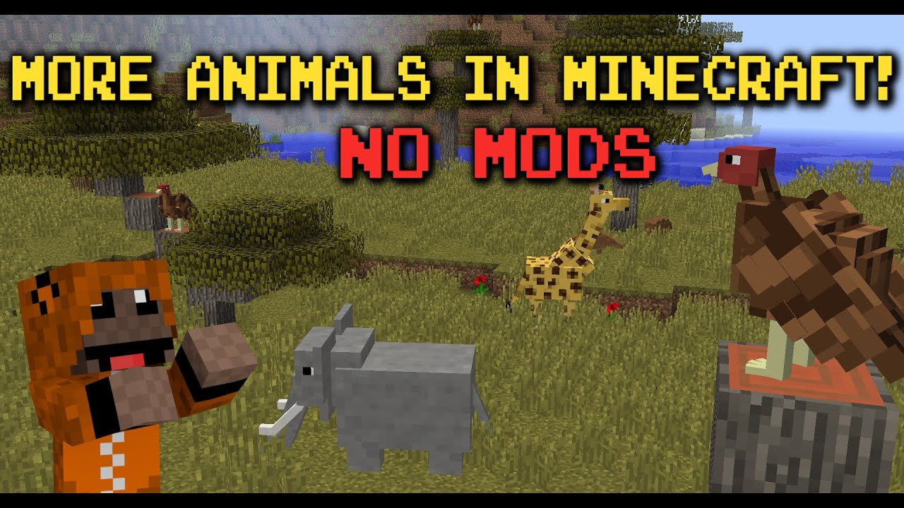 Vanilla Minecraft: More Animals! - Lions, Rhinos, Giraffes & more ...