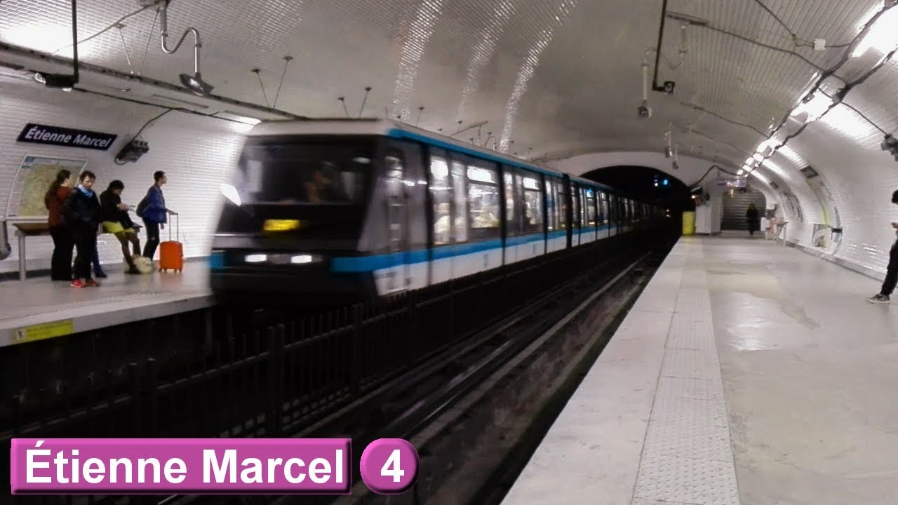 Étienne Marcel | Ligne 4 : Métro de Paris ( RATP MP89 ) - YouTube