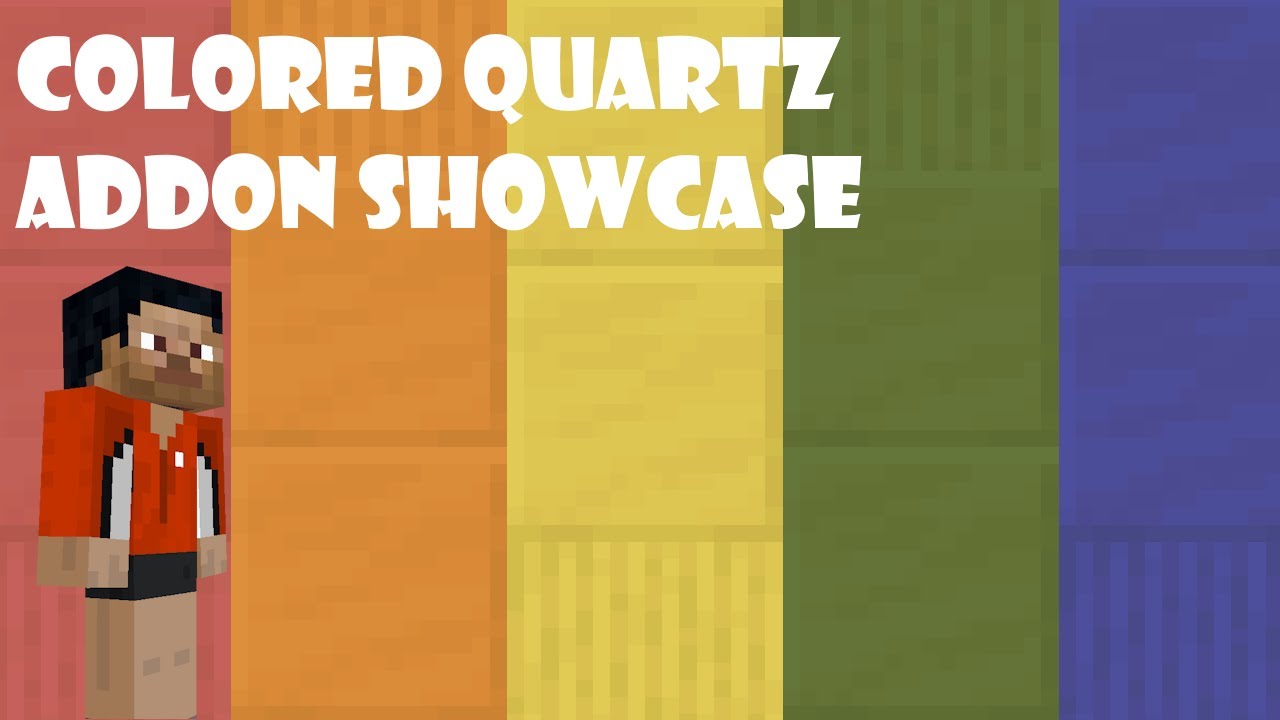 I added Colored Quartz to Minecraft! - Addon Showcase - YouTube