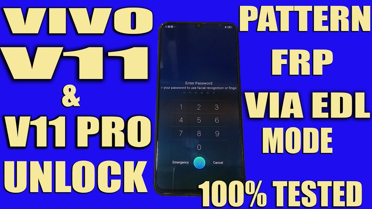 Vivo v11 // V11 pro remove pattern and frp just one click - YouTube