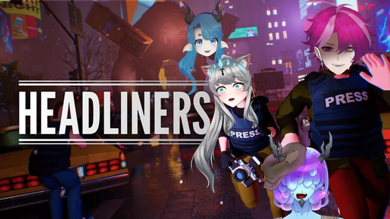 This Multiplayer Horror Game is HILARIOUS! (Kisari & Friends Play The Headliners Part 1) - YouTube