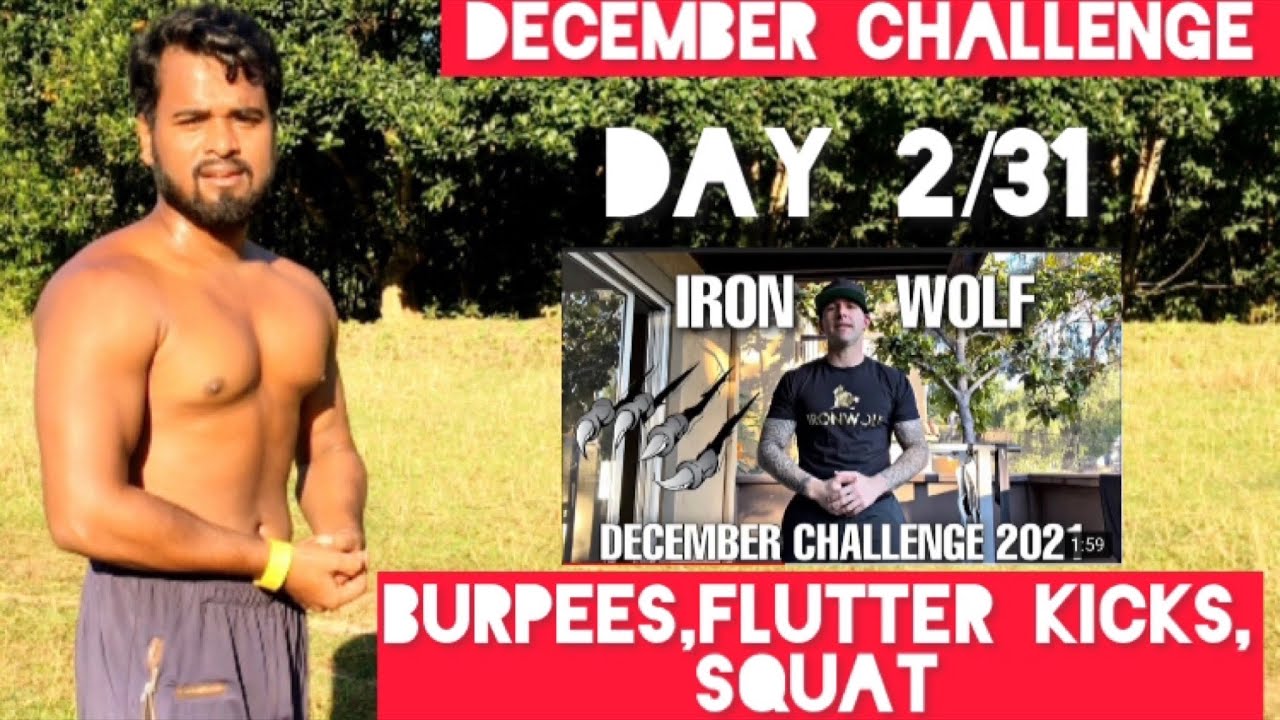 DAY 2 OF 🐺 IRON WOLF WORKOUT DECEMBER 2021 CHALLENGE-125 6Ct burpees ...