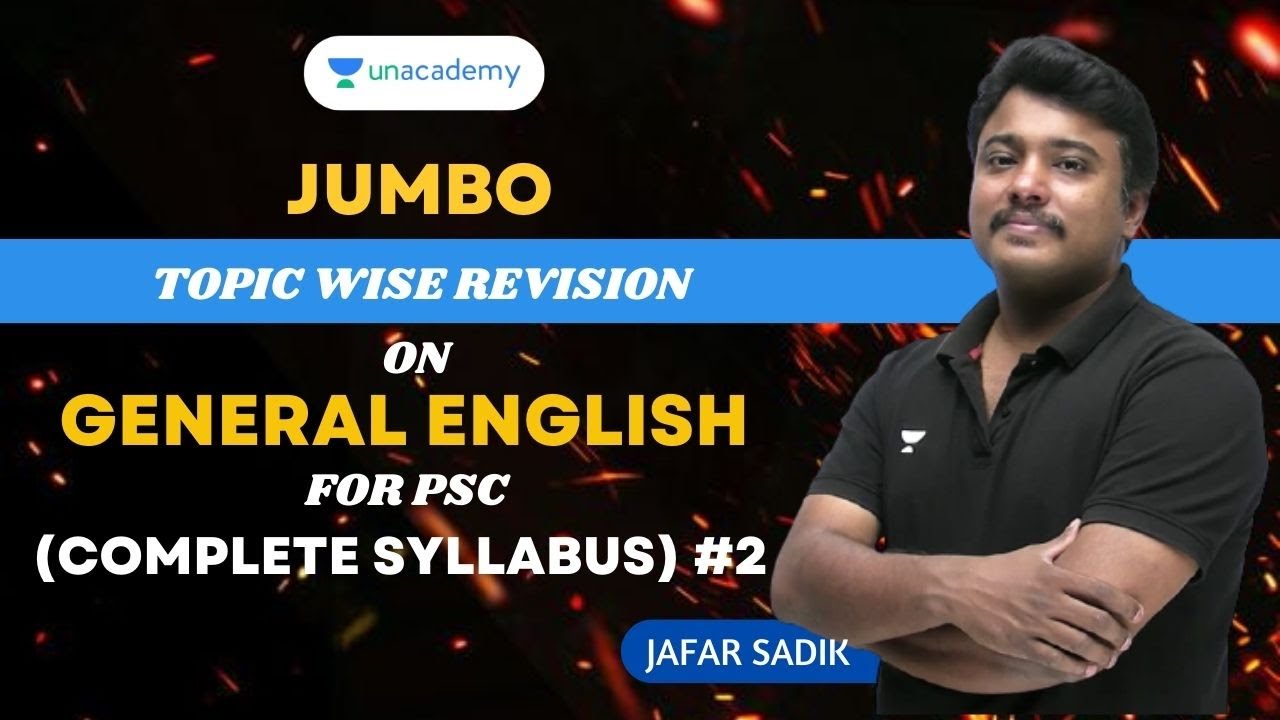 Topic Wise Revision on General English for All PSC Exams | Part 2 | English | Jafar | Kerala PSC ...
