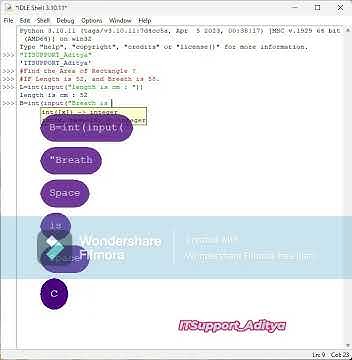 Area of Rectangle In Python - YouTube