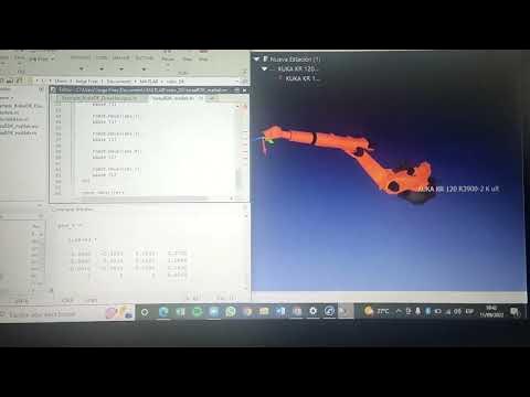 control de un robot de roboDK por medio de matlab - YouTube