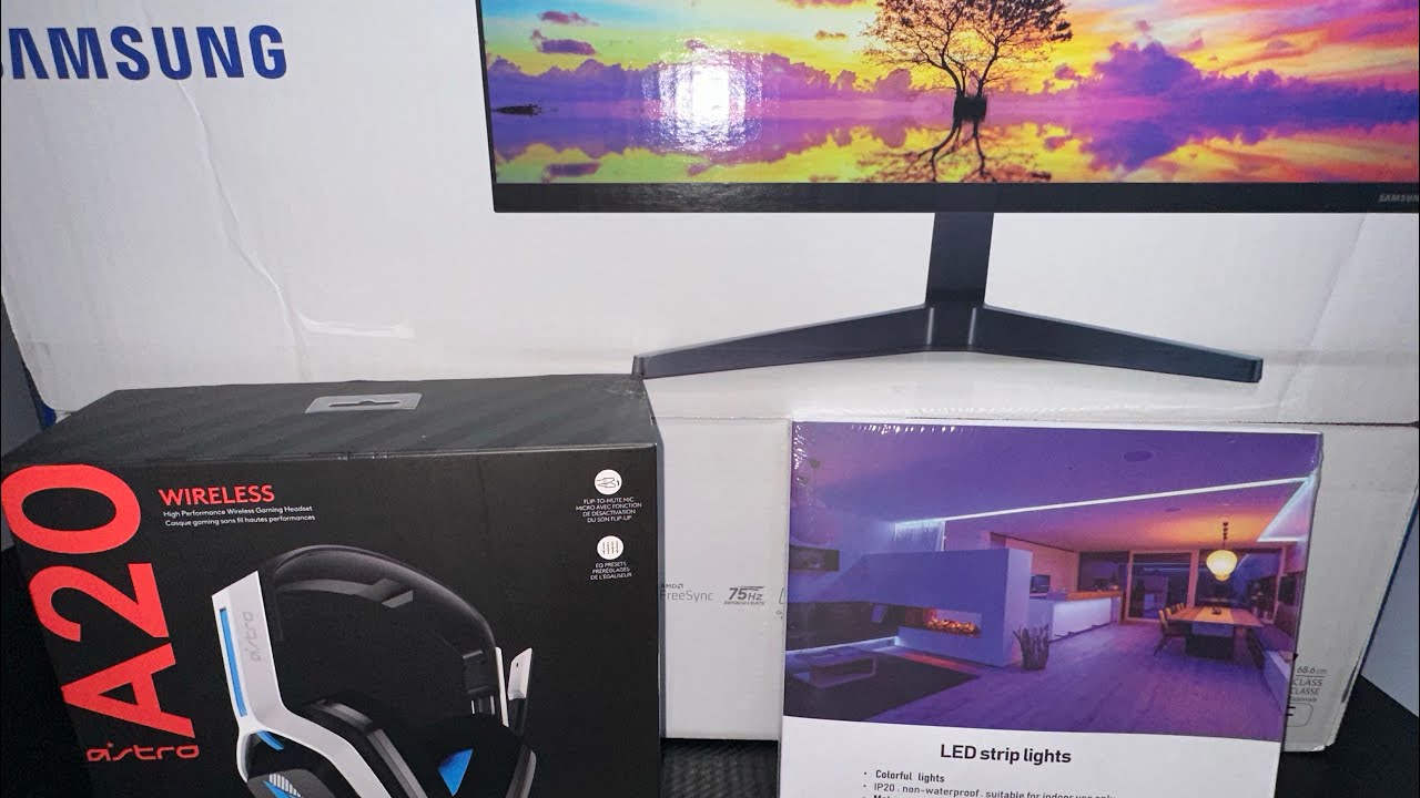 Gaming setup unboxing - YouTube