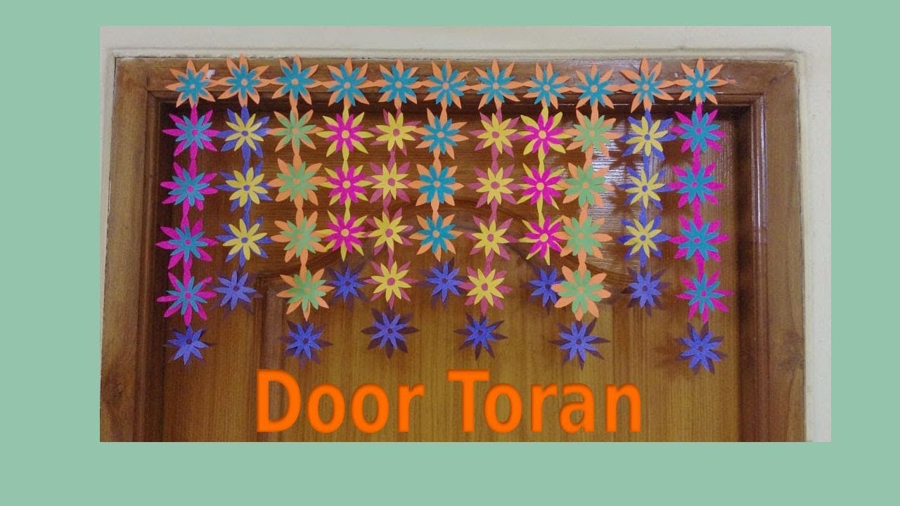 DIY|| How to Make Paper Door Hanging || Toran || Siri Art&Craft ...