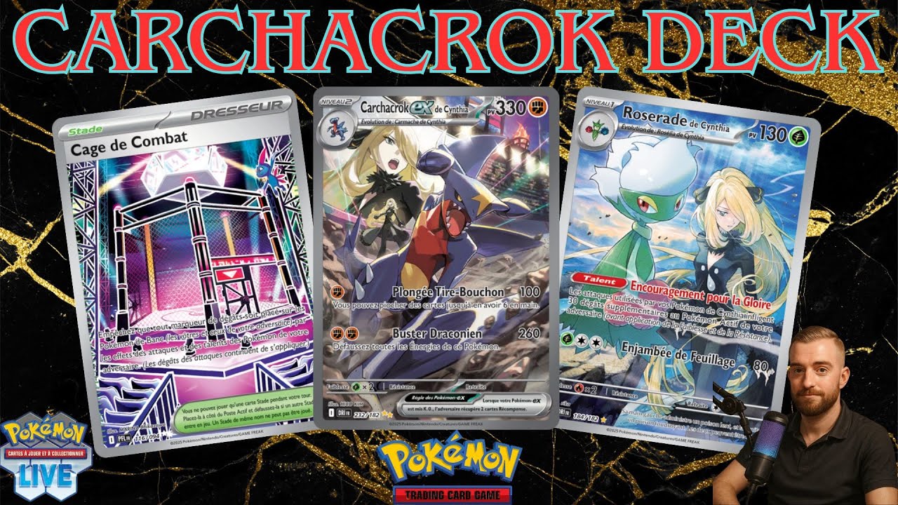 🐉 Le Deck Carchacrok de Cynthia : Une Puissance Implacable ! - YouTube