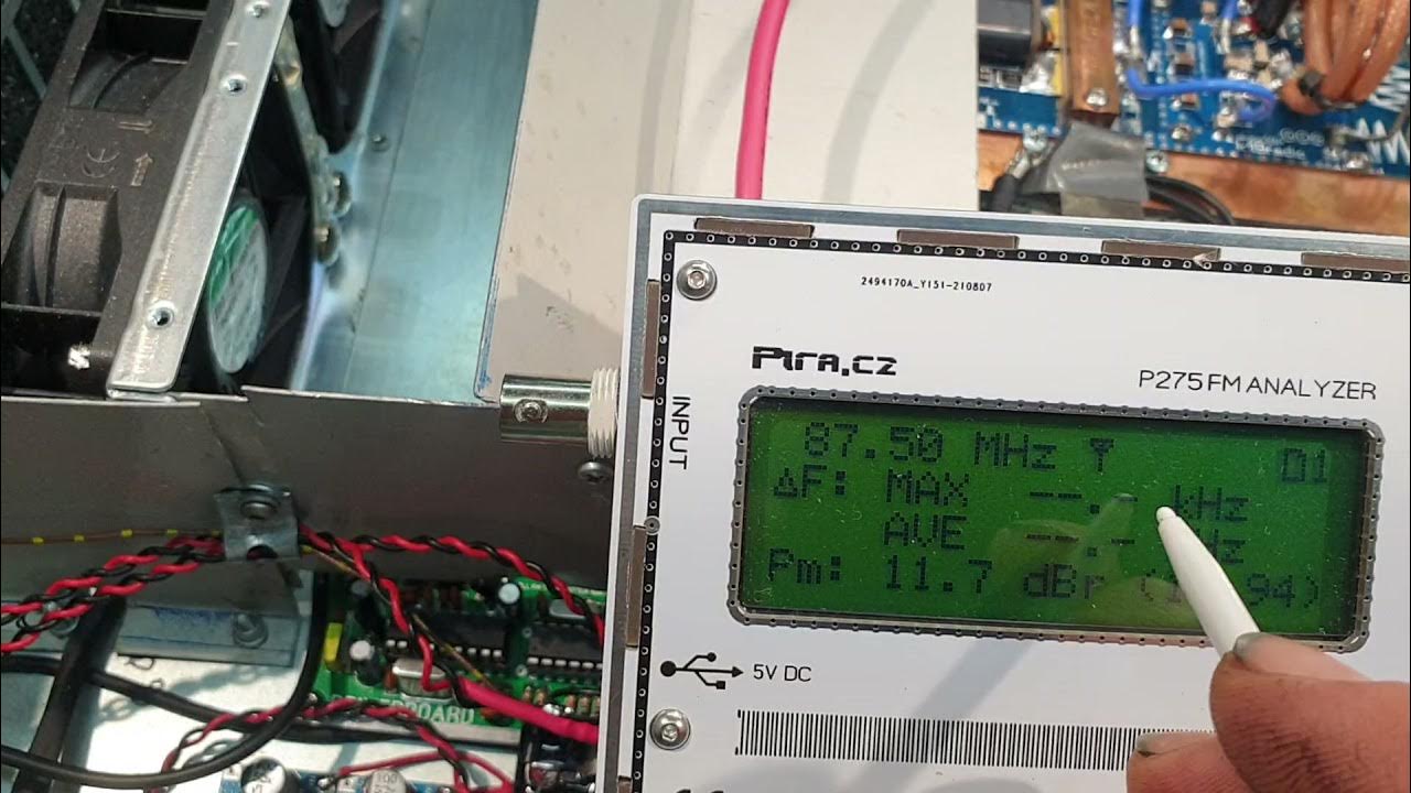 PIRA P275 LCD glass protection update FM Analyser - YouTube