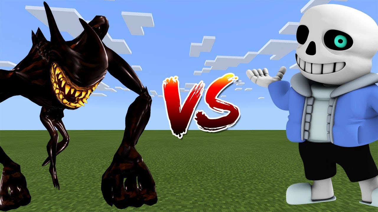 Beast Bendy vs Sans - Minecraft - YouTube