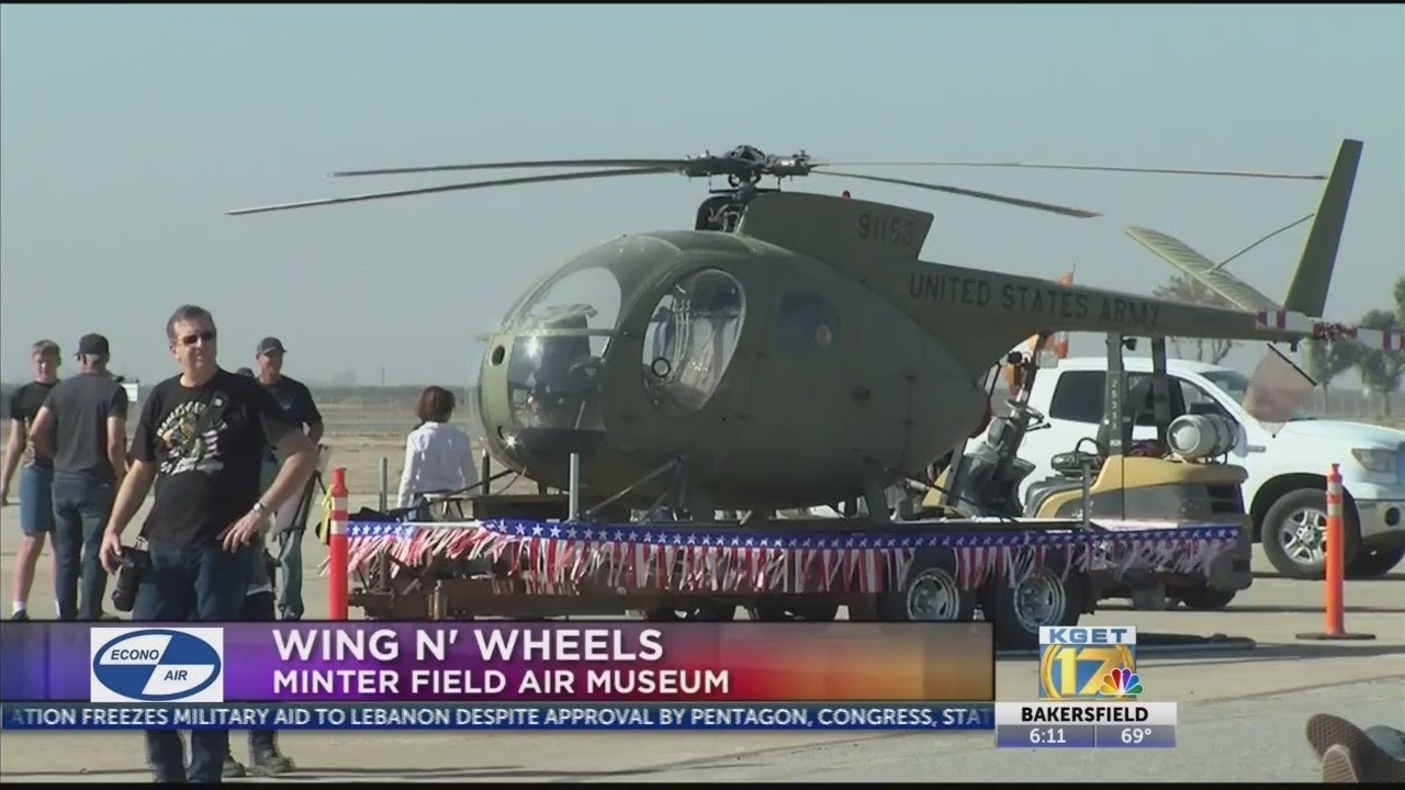 Wings n Wheels event held to benefit Minter Field Air Museum - YouTube