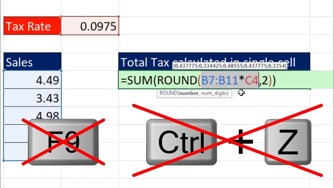 Value Preview for Excel Formula Elements: No More F9 & Ctrl + Z!!!! Excel Magic Trick 1816 # ...