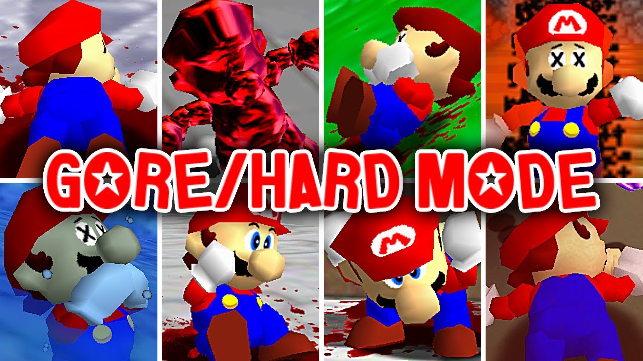 😂 Funniest Death Animations in Gore/Hard Mode - Super Mario 64 PC Port ...