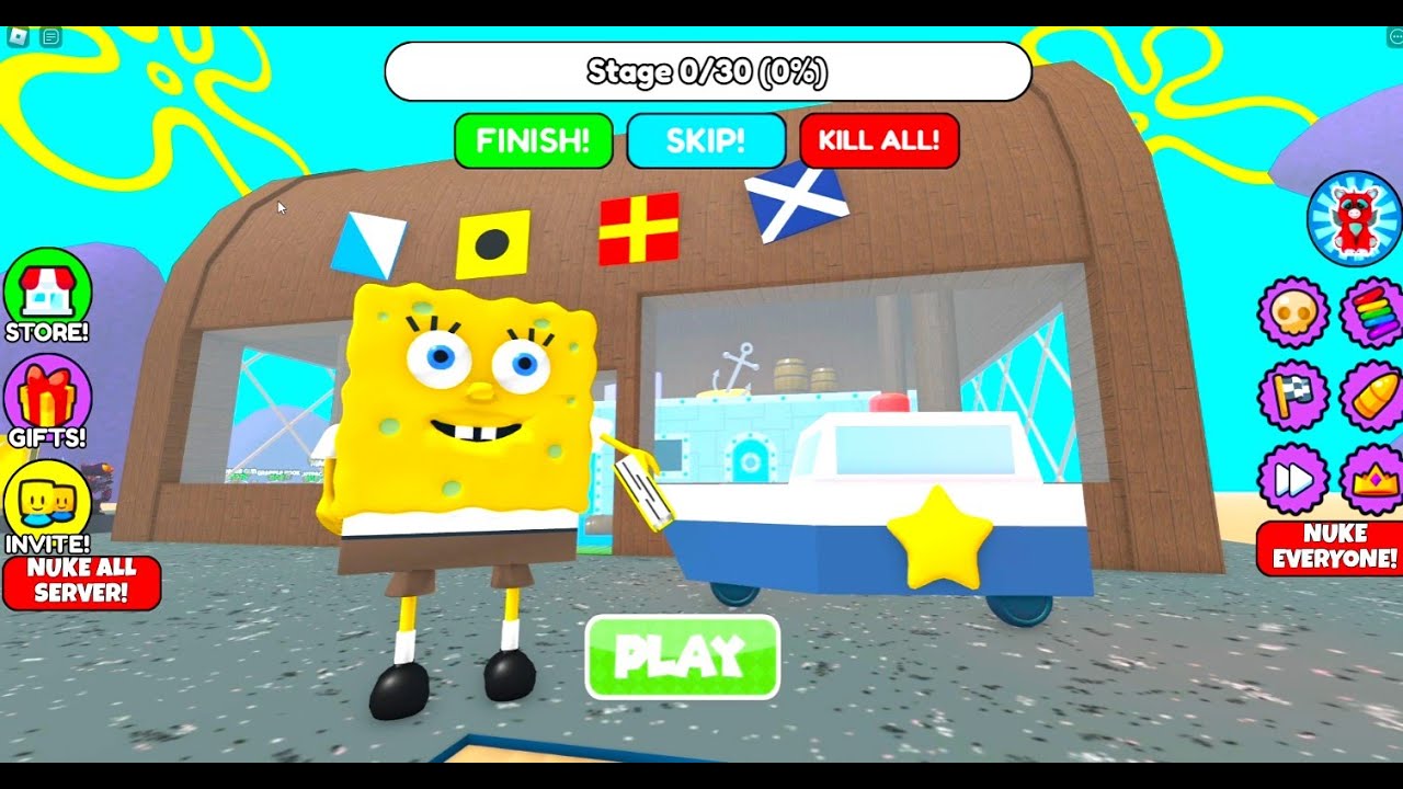 Hraju Roblox. Escape SPONGE BOB OBBY! Cela hra - YouTube