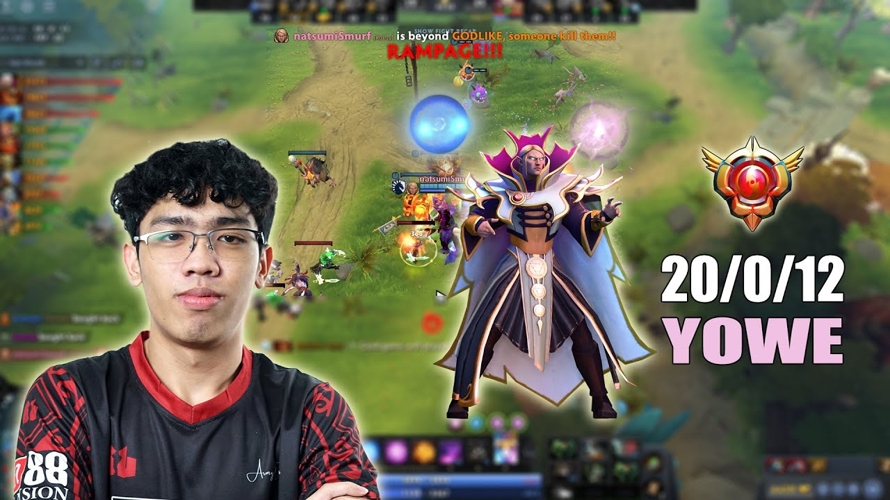 YOWE INVOKER ENJOYER RAMPAGE HIGHLIGHTS | Dota 2 GG Well Played - YouTube