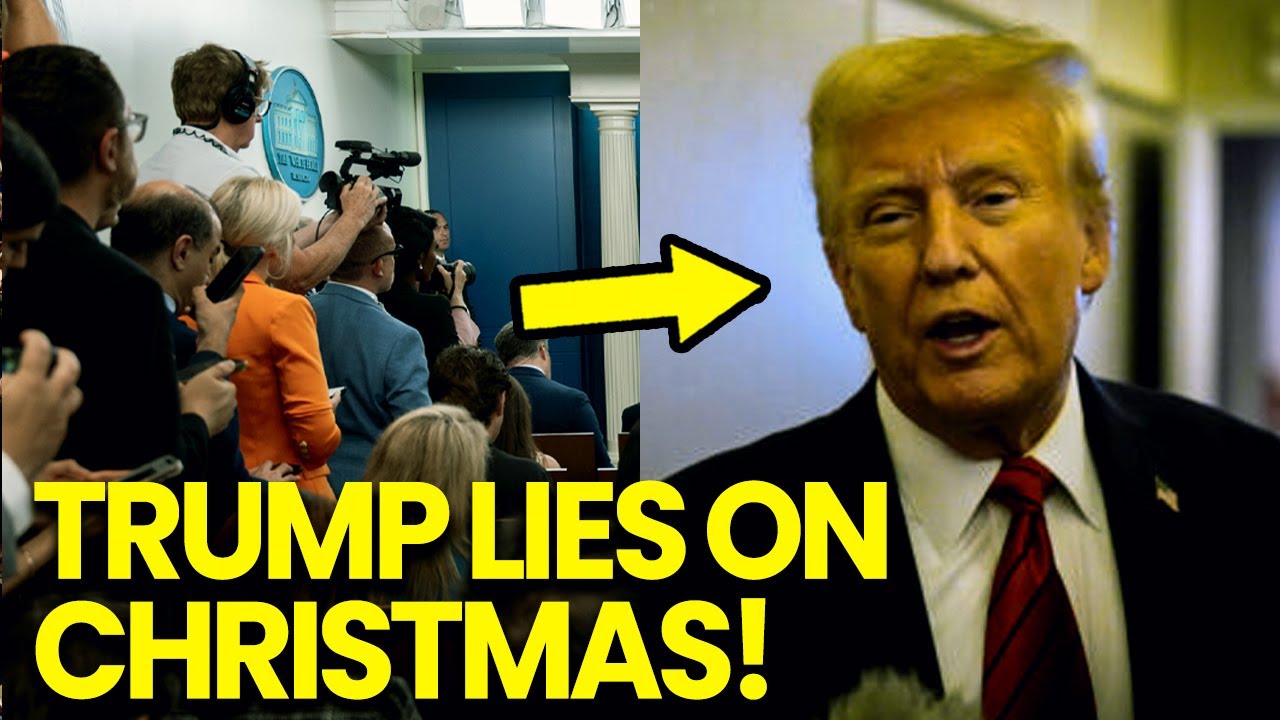 Trump’s Christmas Lie BACKFIRED Reporters LAUGH - YouTube