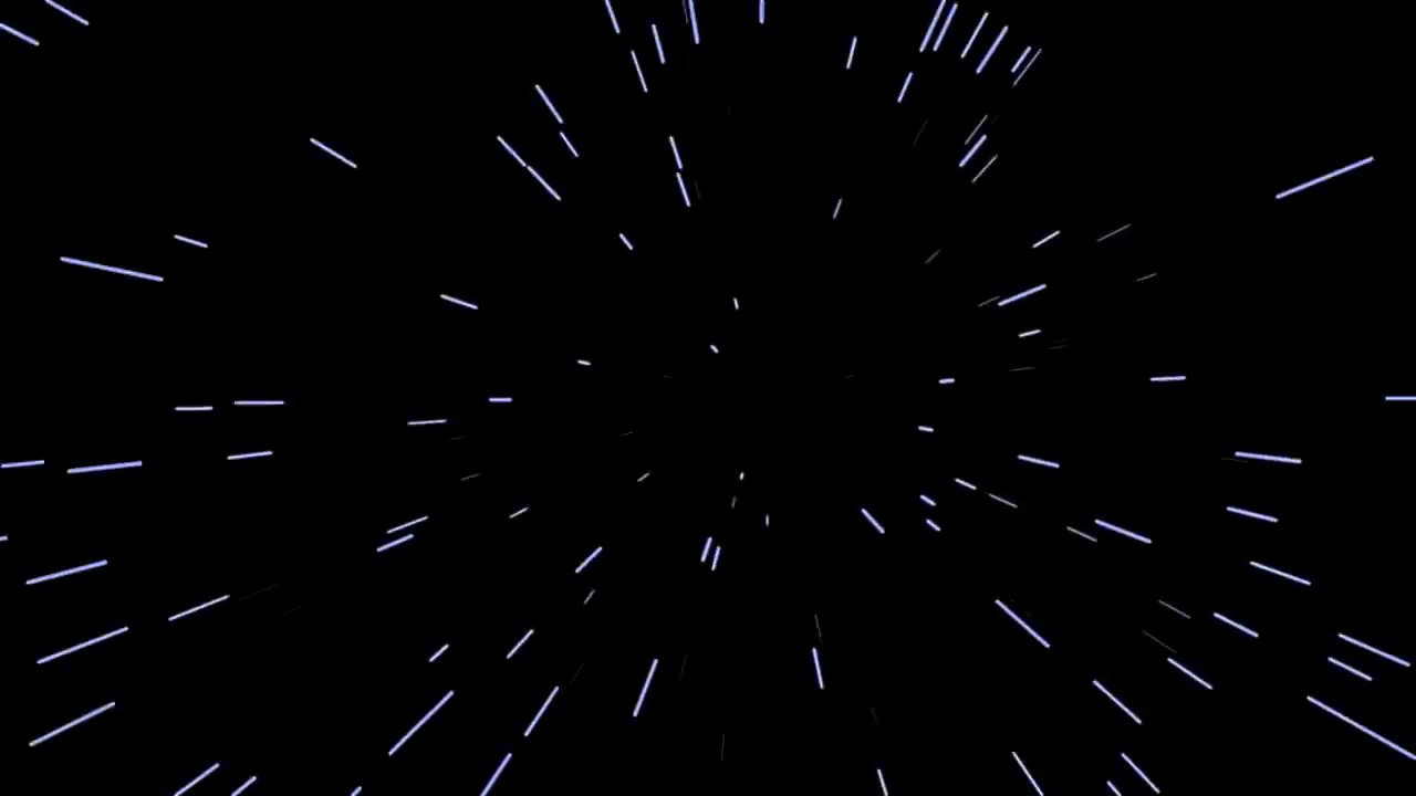 Space Warp Speed Effect Background HD - YouTube