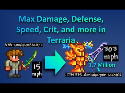 Maxing Stats in Terraria | Max Damage, Attack Speed, Movement Speed, Crit Damage, and Defense ...