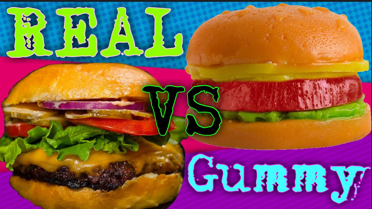 GuMMy FoOd VS. rEaL FooD | CHALLENGE *Gets Intense* - YouTube